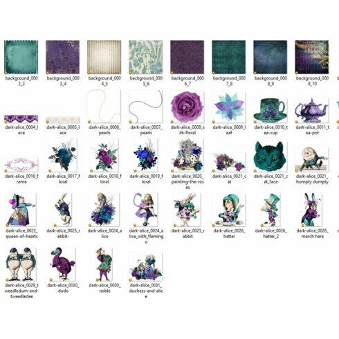 Dark Alice In Wonderland Graphics | MasterBundles