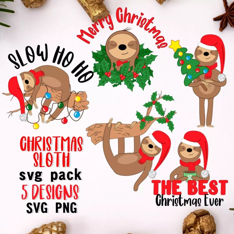 Sloth SVG Designs Bundle – MasterBundles