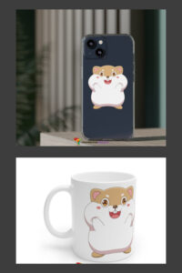 Chubby Hamster Illustration – MasterBundles