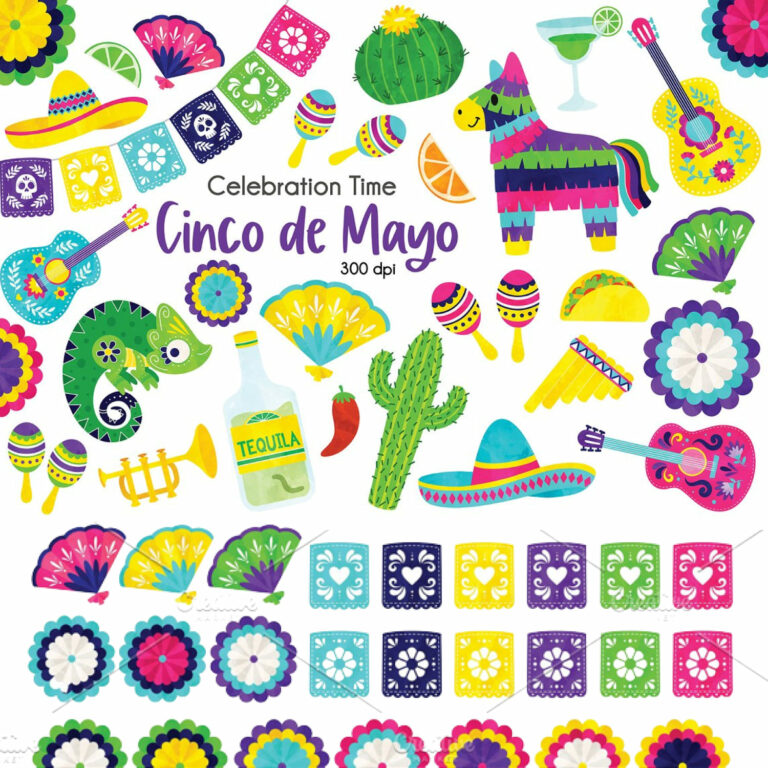 Cinco De Mayo Clipart Fiesta – MasterBundles
