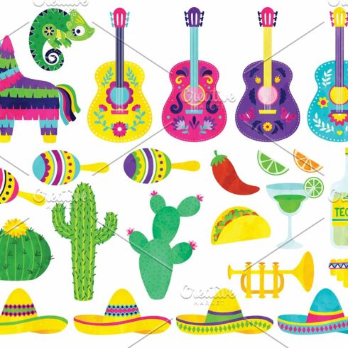 Cinco De Mayo Clipart Fiesta | Master Bundles
