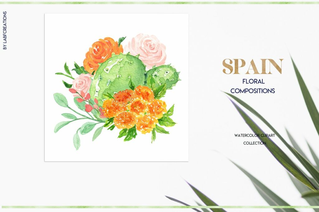 Spain. Tiles Watercolor Clipart – MasterBundles
