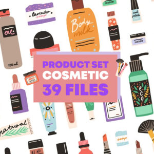 Embroidery Set And Card Template | Master Bundles