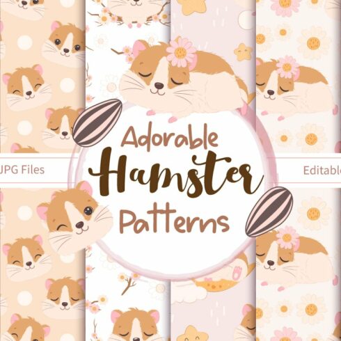 Little Hamster Seamless Patterns | MasterBundles