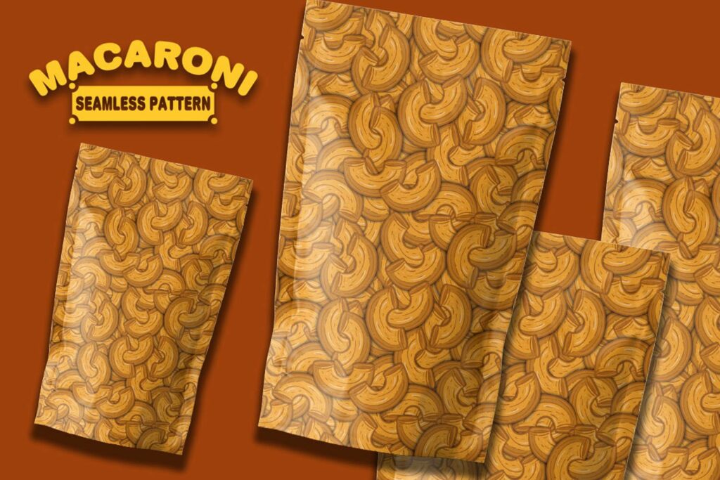 Seamless Patterns Macaroni | Master Bundles