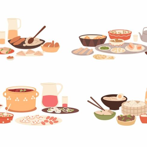 National Food For Festive Dinner Set | Master Bundles