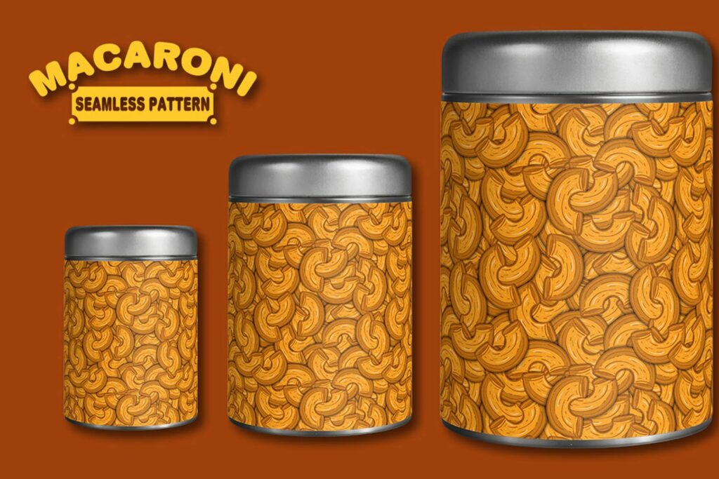 Seamless Patterns Macaroni | Master Bundles