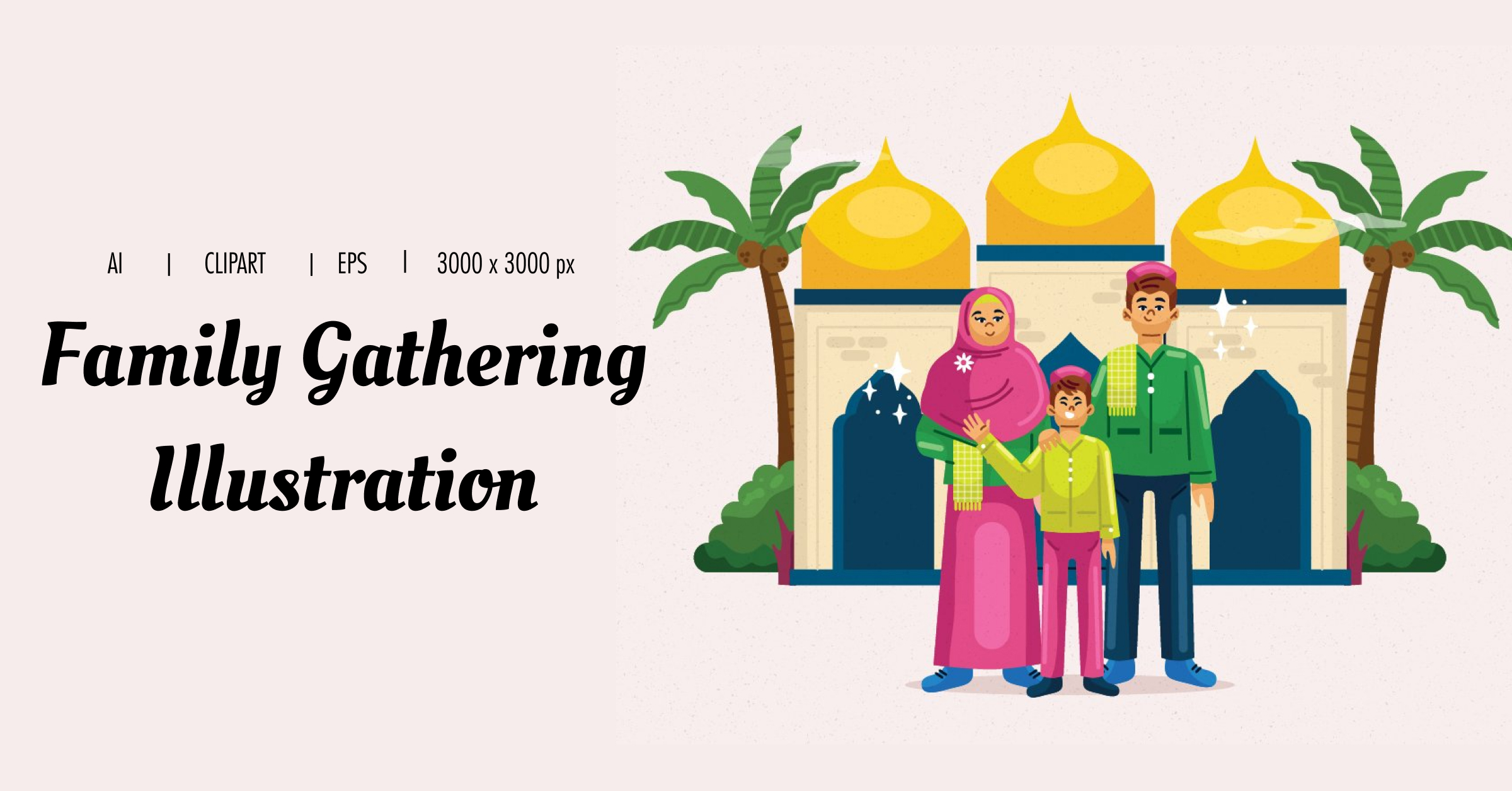 Family Gathering Illustration – MasterBundles