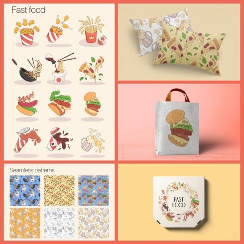 Fast Food Vector Collection – MasterBundles