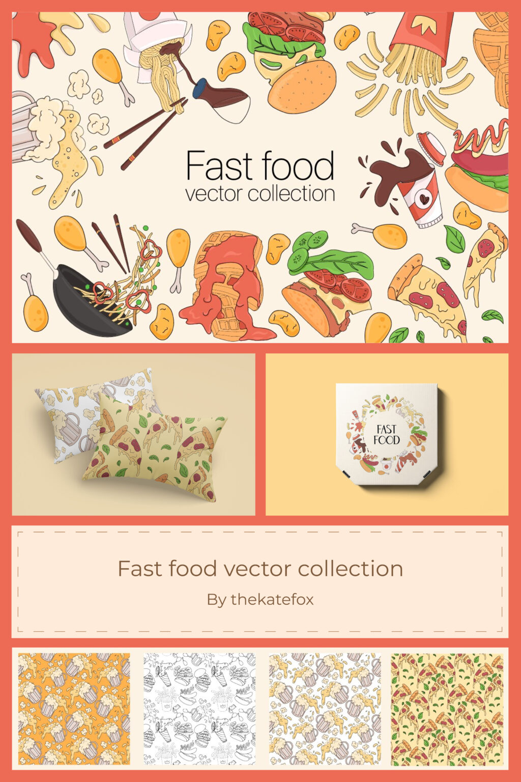 Fast Food Vector Collection – MasterBundles