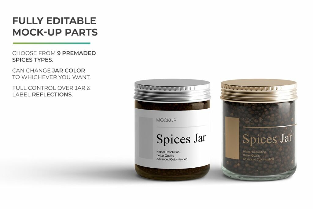 Spices Jar Mockup – MasterBundles