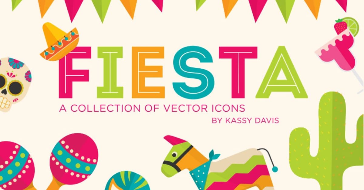 Fiesta Vector Icon Collection – MasterBundles
