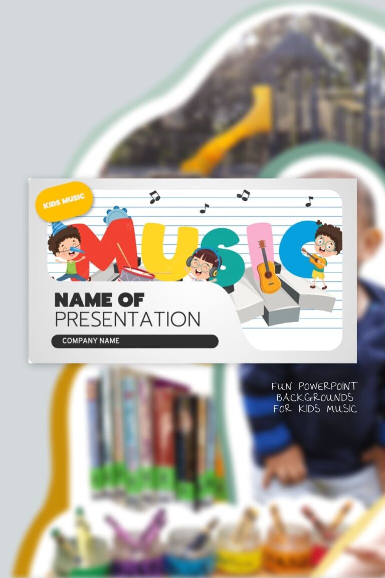 Fun Powerpoint Backgrounds For Kids Music – MasterBundles