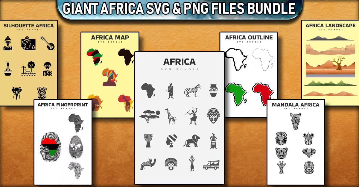 Giant Africa SVG & PNG Files Bundle – MasterBundles