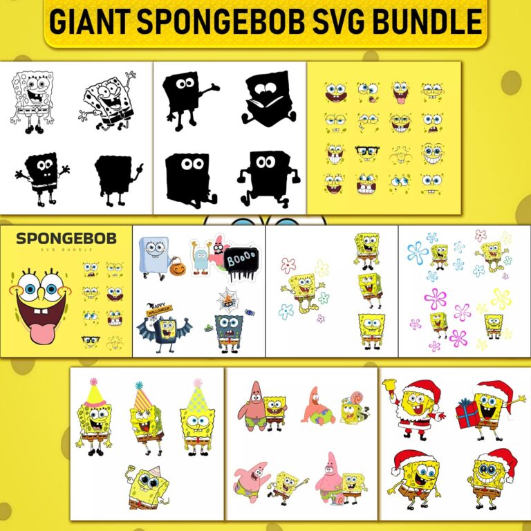 Giant Spongebob SVG Bundle – MasterBundles