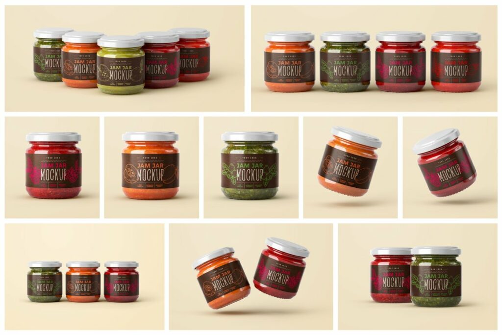 Jam Jar Mockup Set | Label Design – MasterBundles