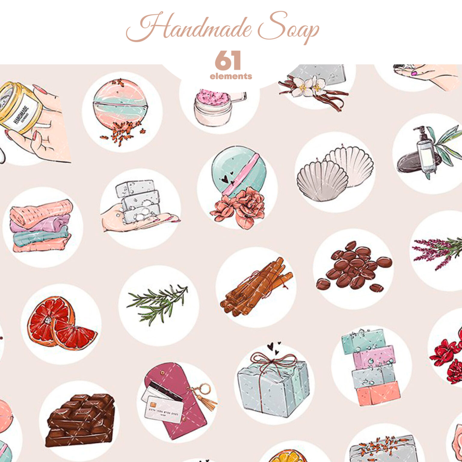 Soap Clipart Handmade Soap Bar PNG – MasterBundles