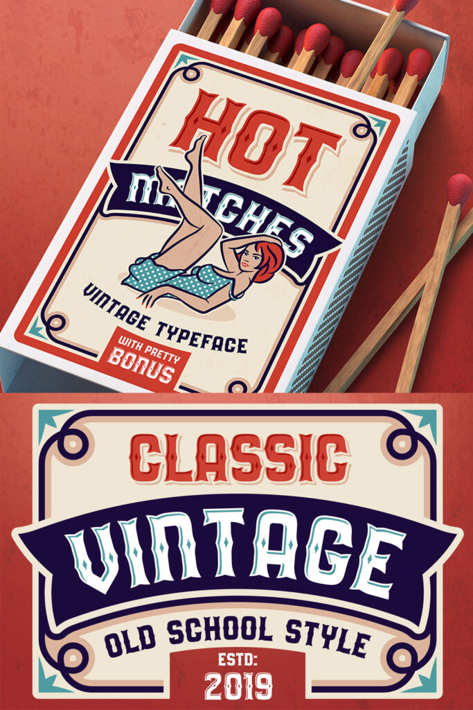 Hot Matches. Font, Mockup, Template! - MasterBundles