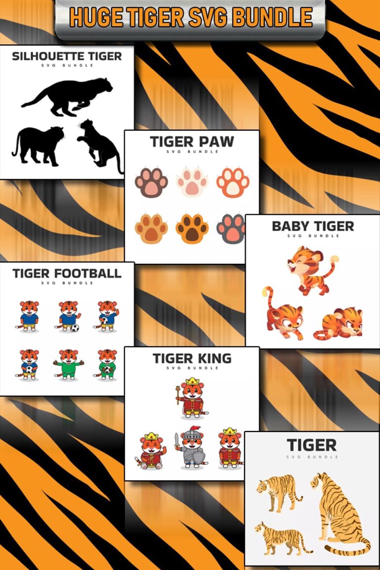 Huge Tiger SVG Bundle – MasterBundles