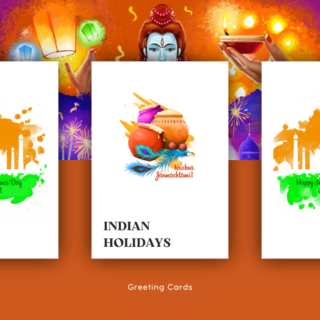 Indian Holidays 23 Greeting Cards – MasterBundles