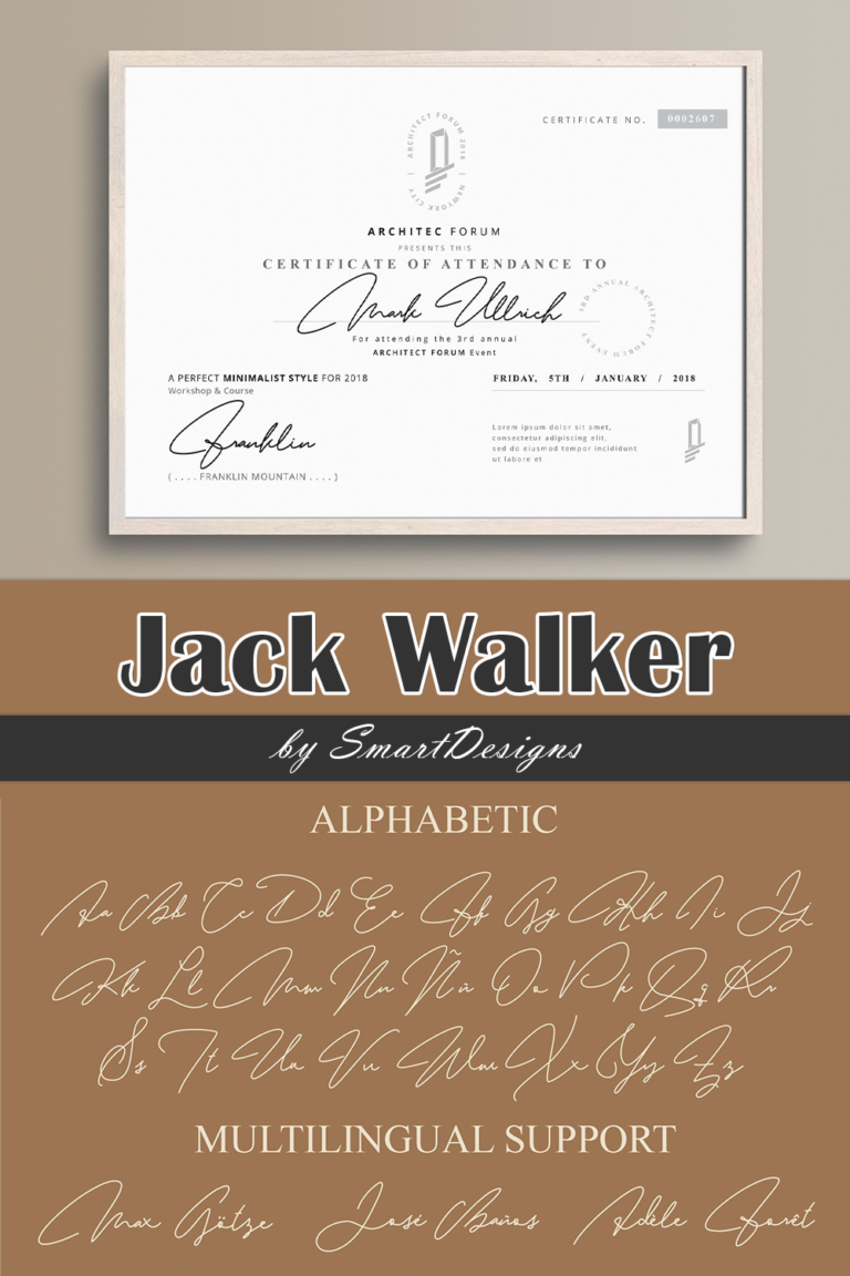 Jack Walker Handwritten Font – MasterBundles