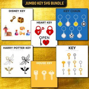 Jumbo Key SVG Bundle – MasterBundles