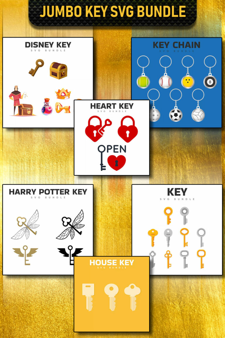 Jumbo Key SVG Bundle – MasterBundles
