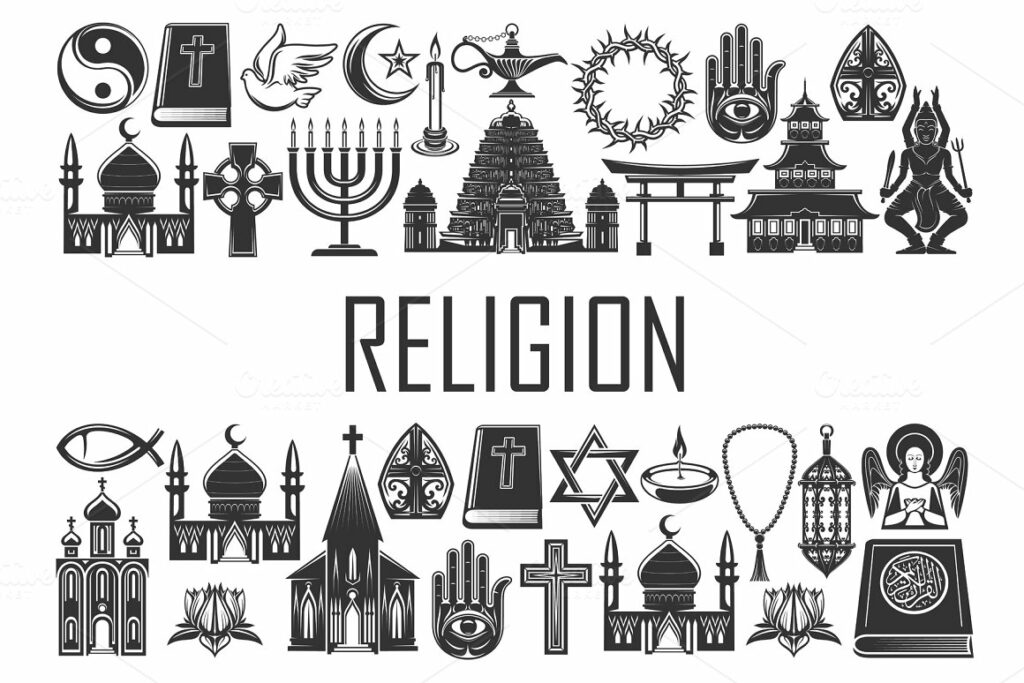 World Religion Icons, Religious – MasterBundles