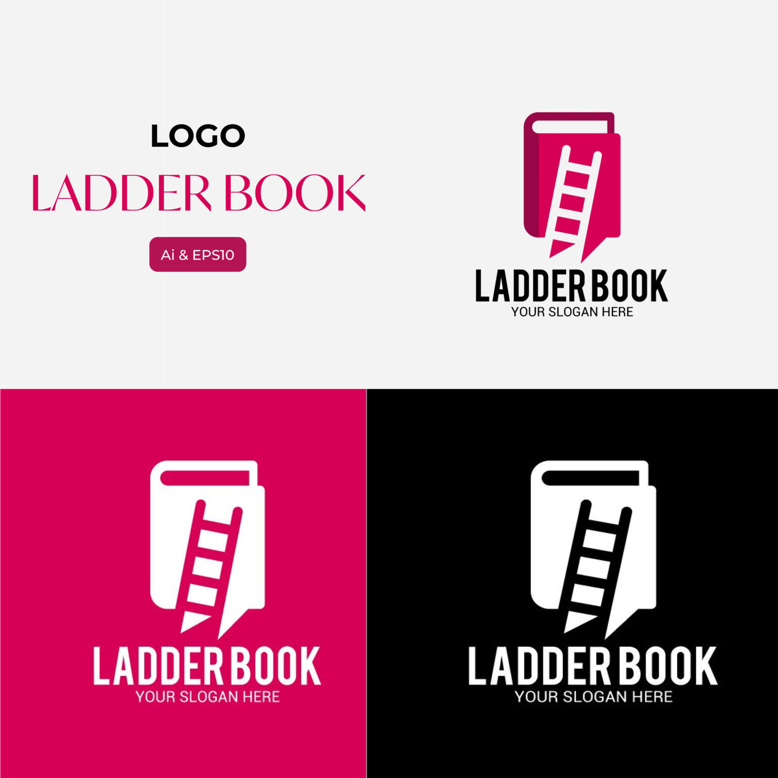 Ladder Book Logo – MasterBundles