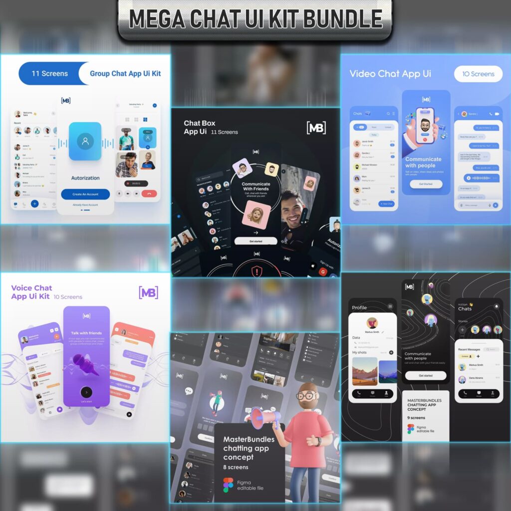 Mega Chat UI Kit Bundle – MasterBundles