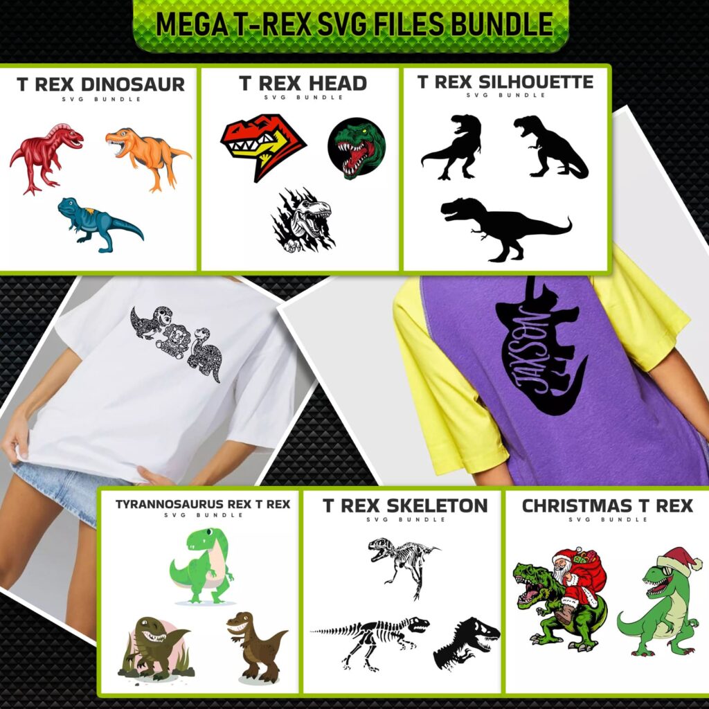 Mega T-Rex SVG Files Bundle – MasterBundles