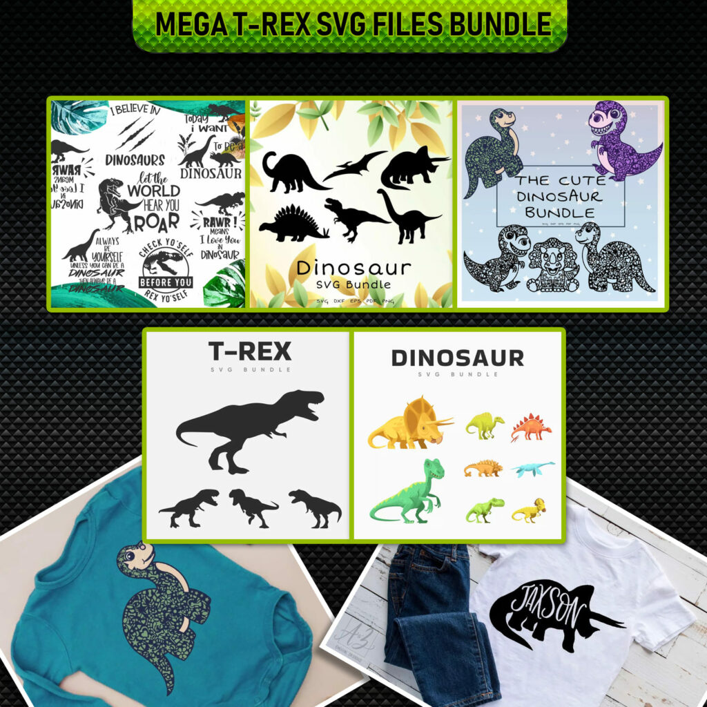 Mega T-Rex SVG Files Bundle – MasterBundles