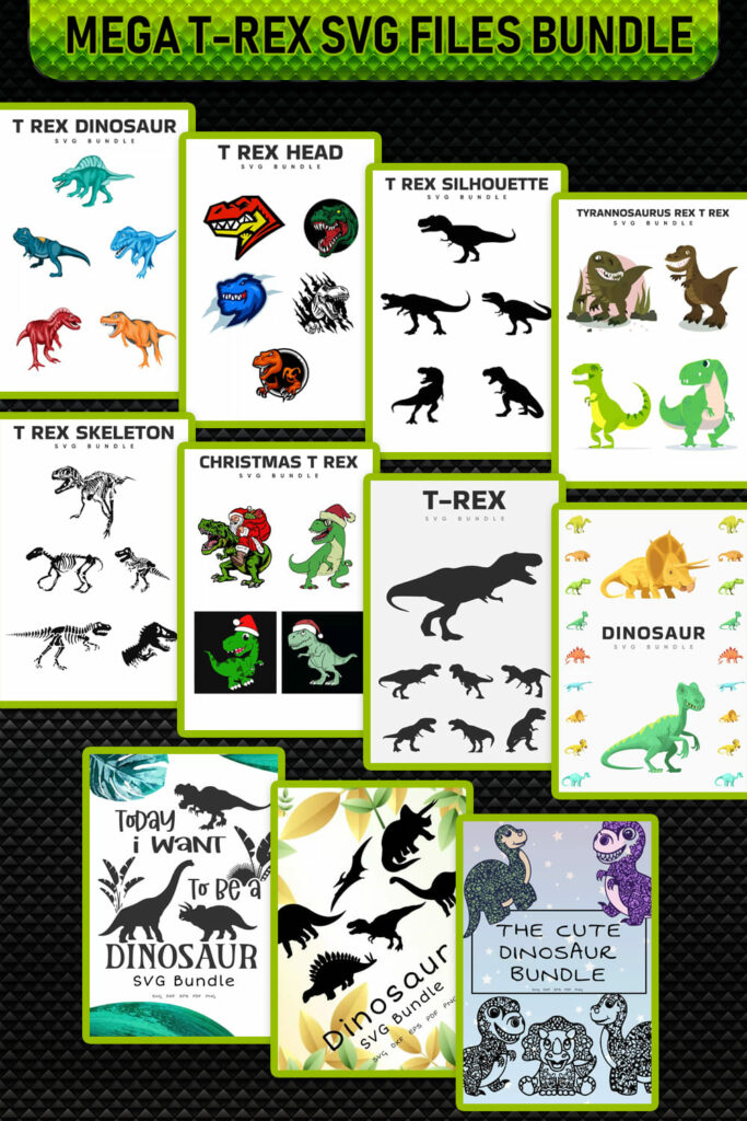 Mega T-Rex SVG Files Bundle – MasterBundles