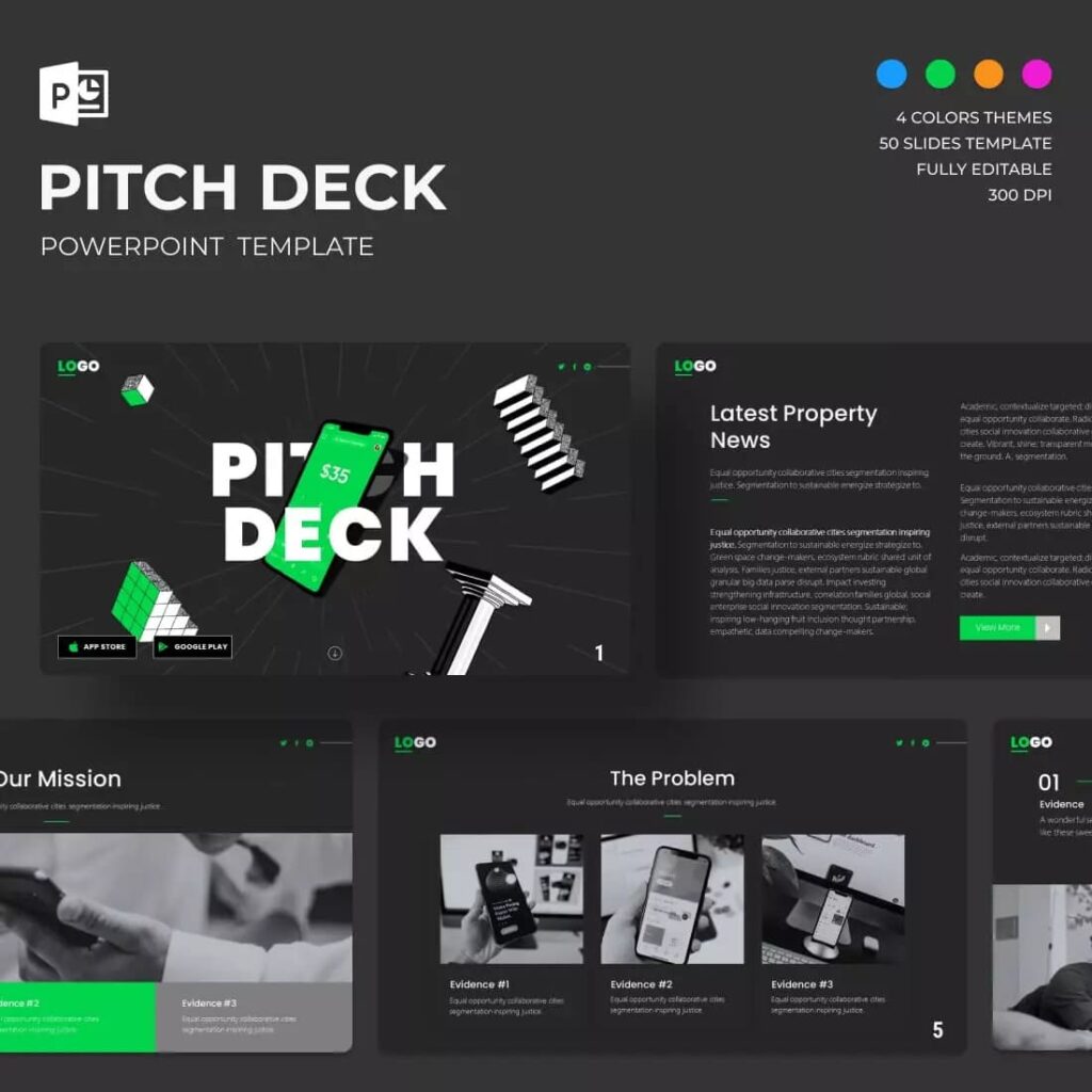 10 Pitch Deck Presentation Templates Bundle – MasterBundles