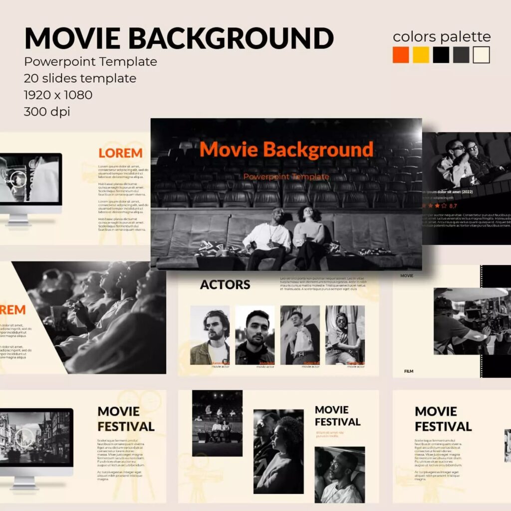 Movie Powerpoint Templates Bundle – MasterBundles