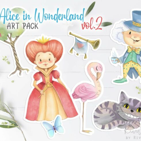 Alice In Wonderland PNG Clipart. Watercolor Queen Of Hearts | Master ...