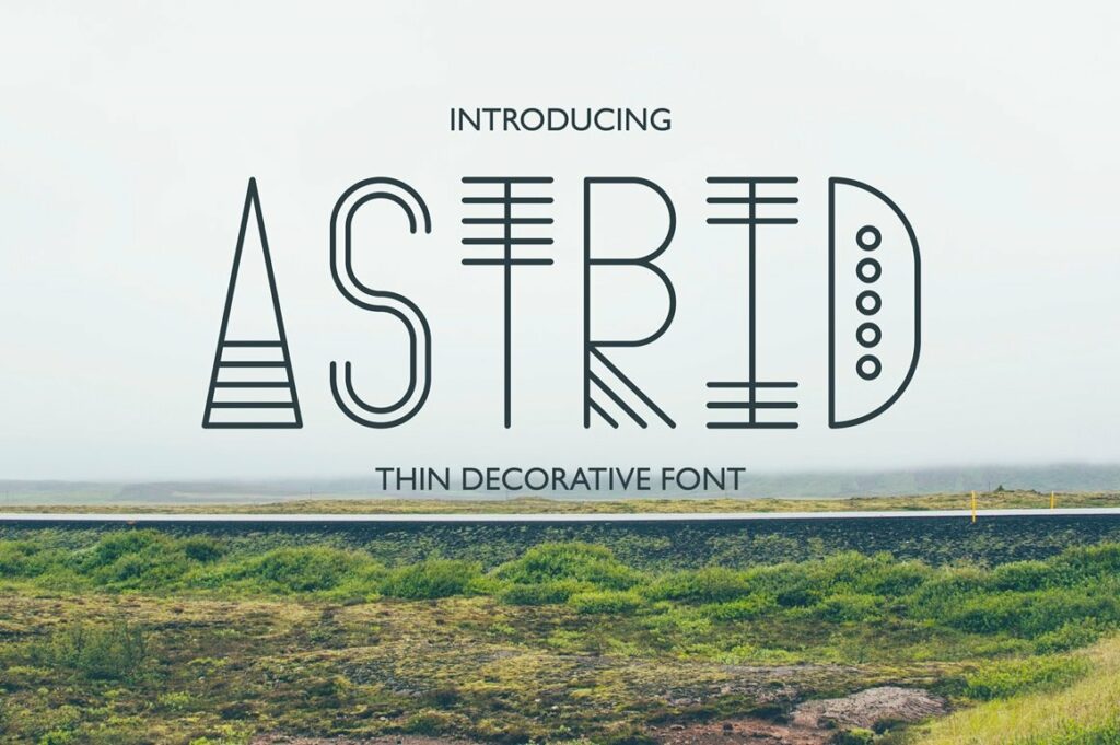 Astrid - Thin Decorative Font – MasterBundles