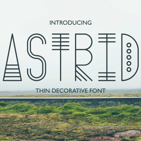 Astrid - Thin Decorative Font | MasterBundles