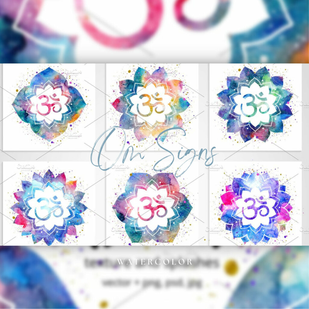 Watercolor Om Signs – MasterBundles