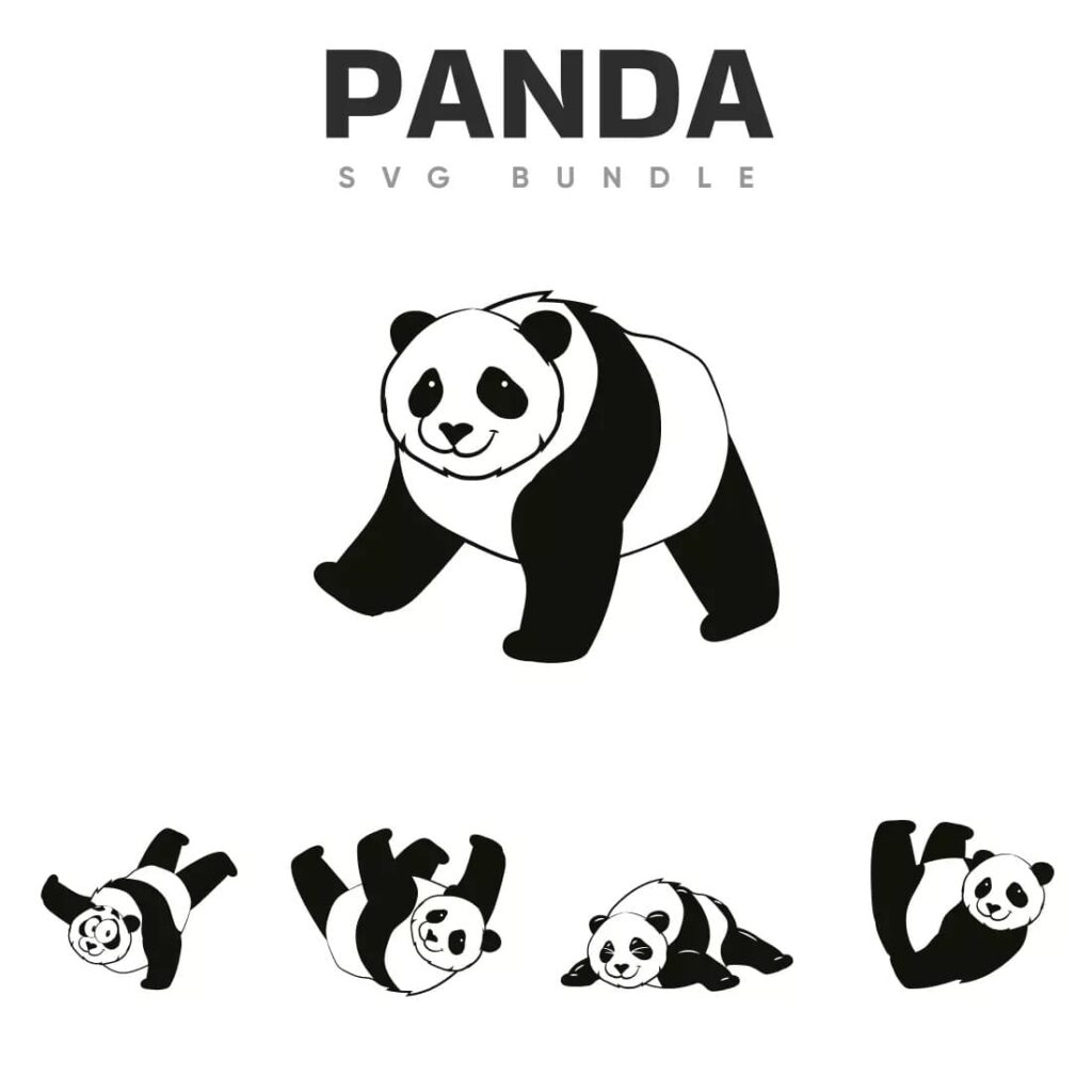 Huge Panda SVG Design Bundle – MasterBundles