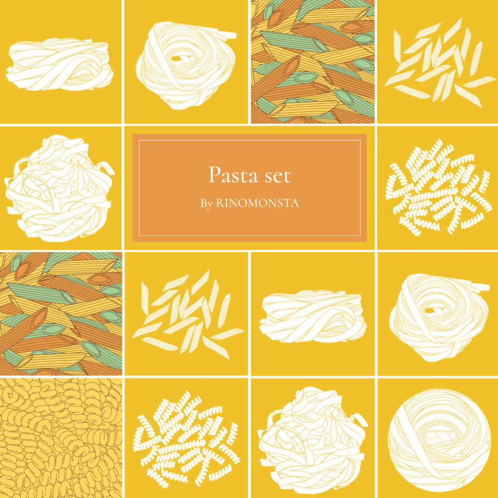 Pasta Set Illustrations – MasterBundles