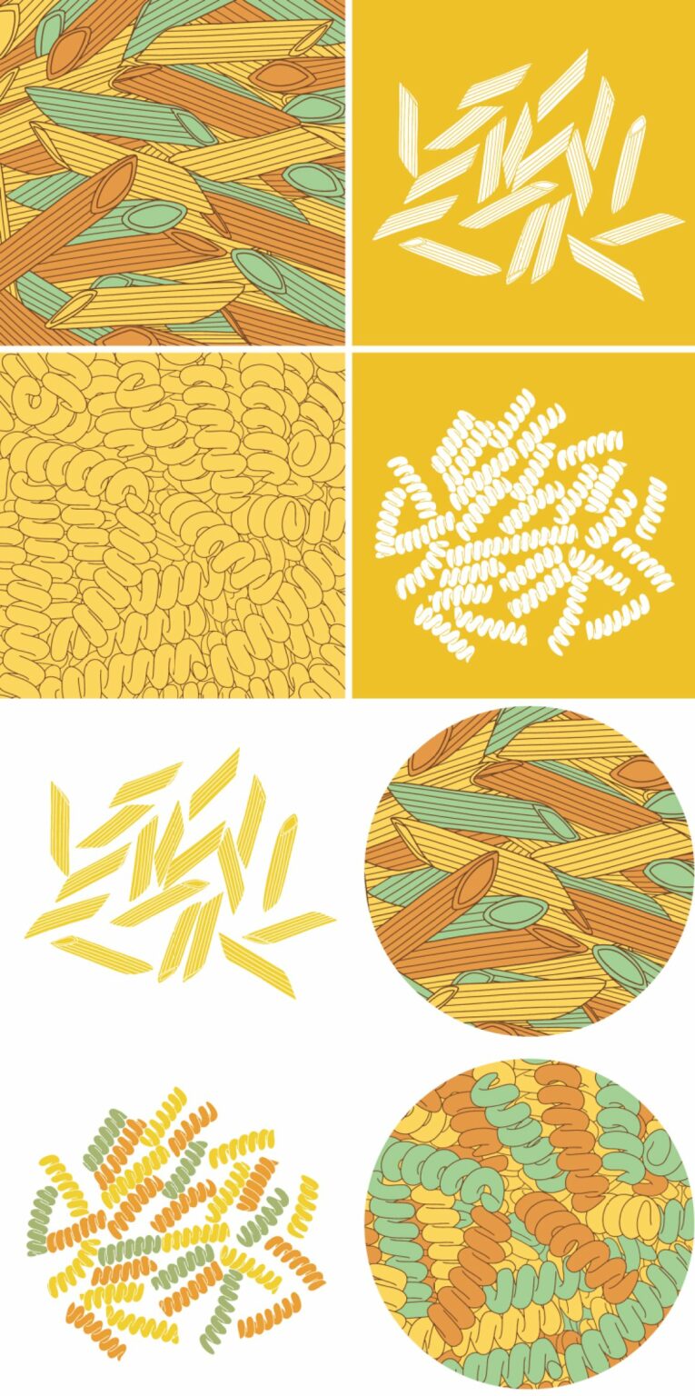 Pasta Set Illustrations | Master Bundles