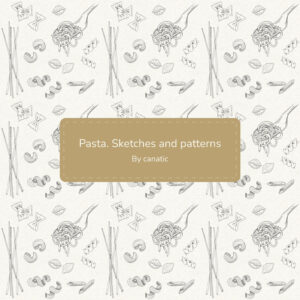 Pasta. Sketches And Patterns – MasterBundles