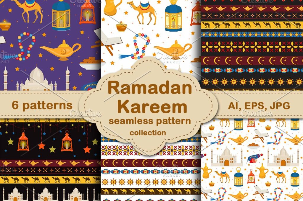 Ramadan Kareem Pattern Collection – MasterBundles