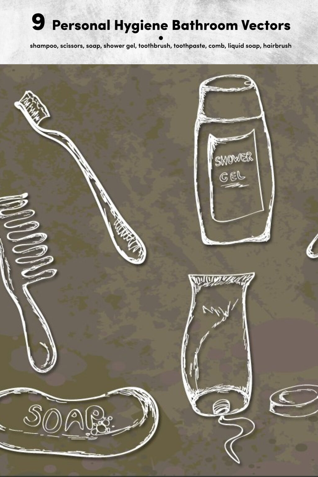 Personal Hygiene Bathroom Vectors | MasterBundles