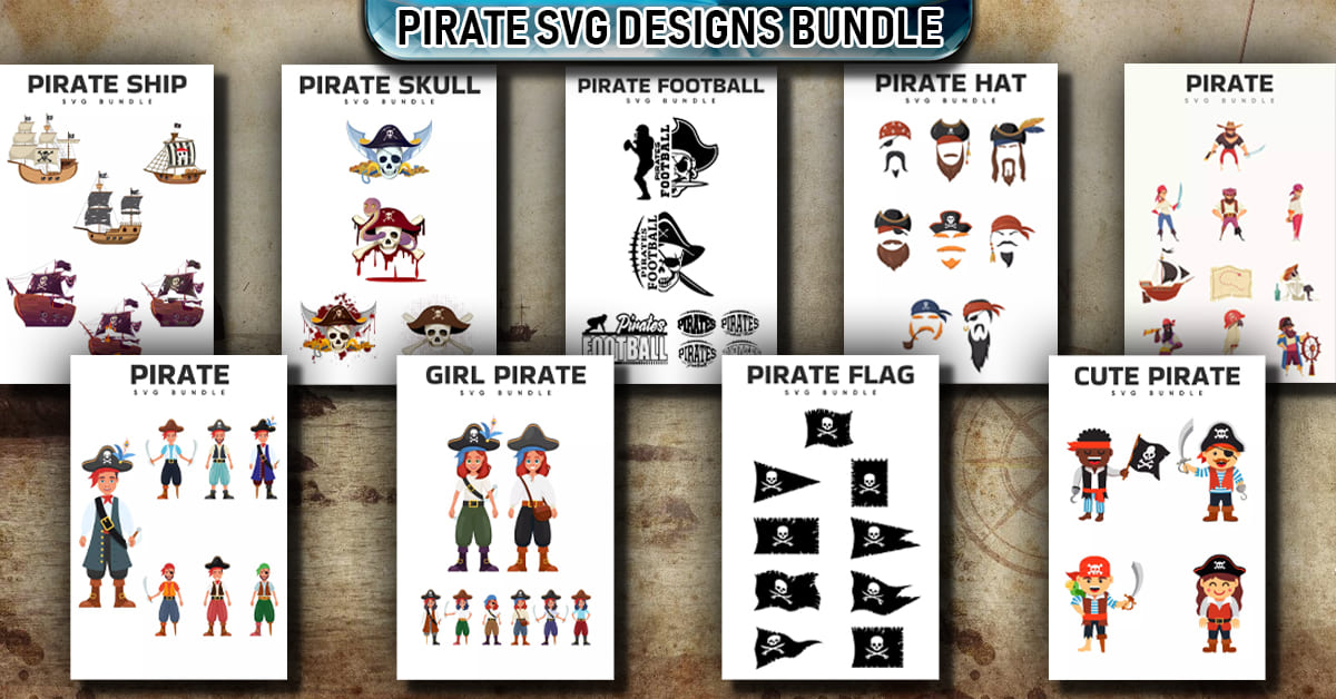 Pirate SVG Designs Bundle – MasterBundles