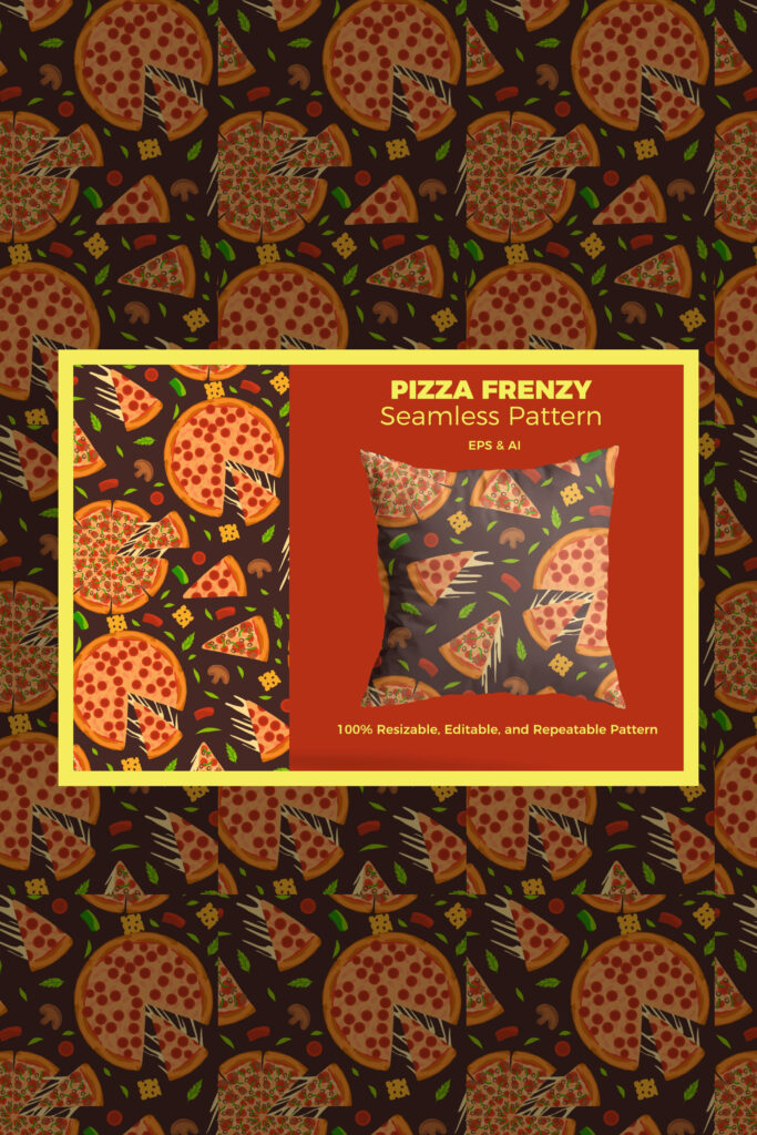 Pizza Frenzy Pattern – MasterBundles