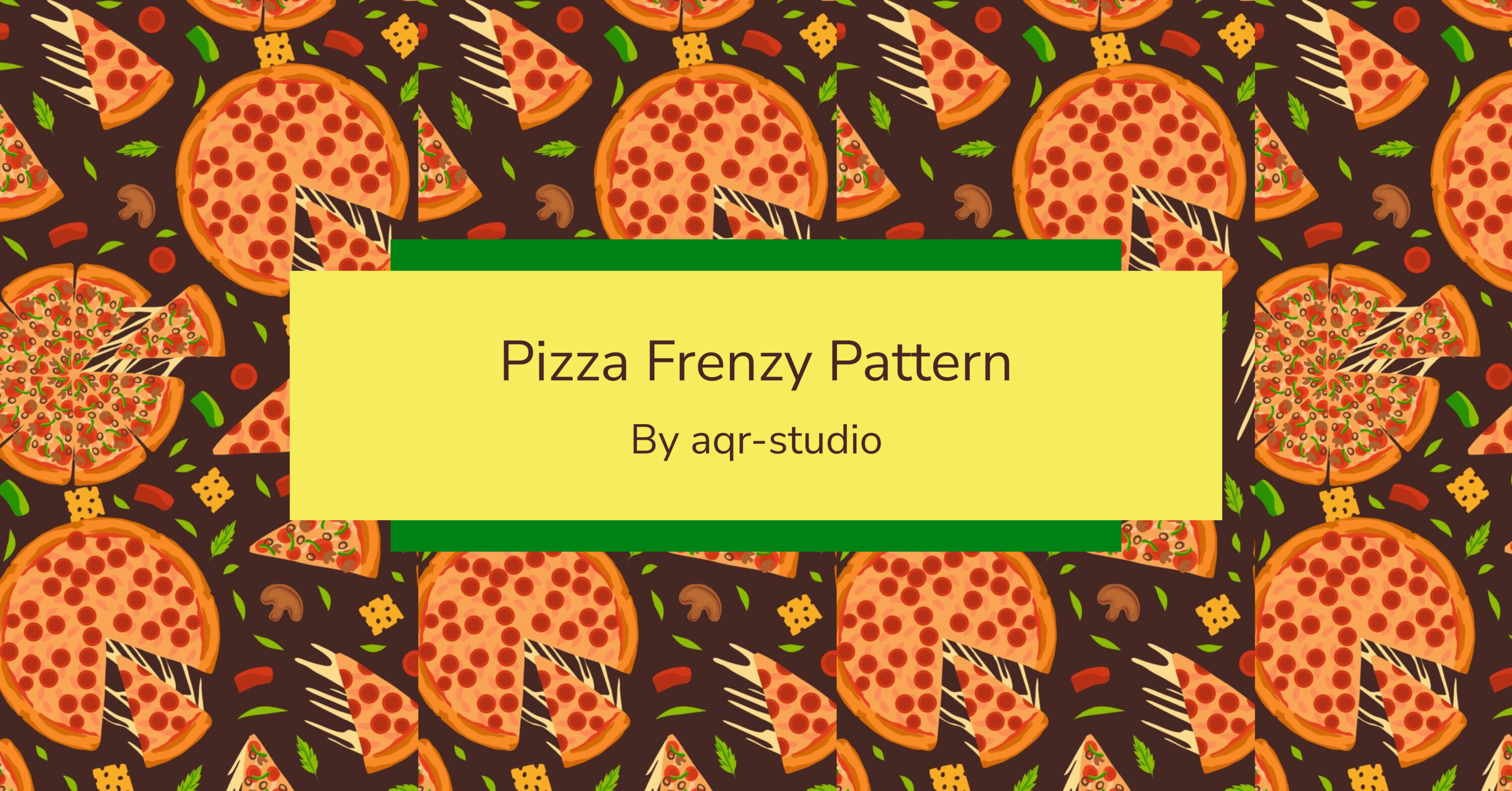 Pizza Frenzy Pattern – MasterBundles