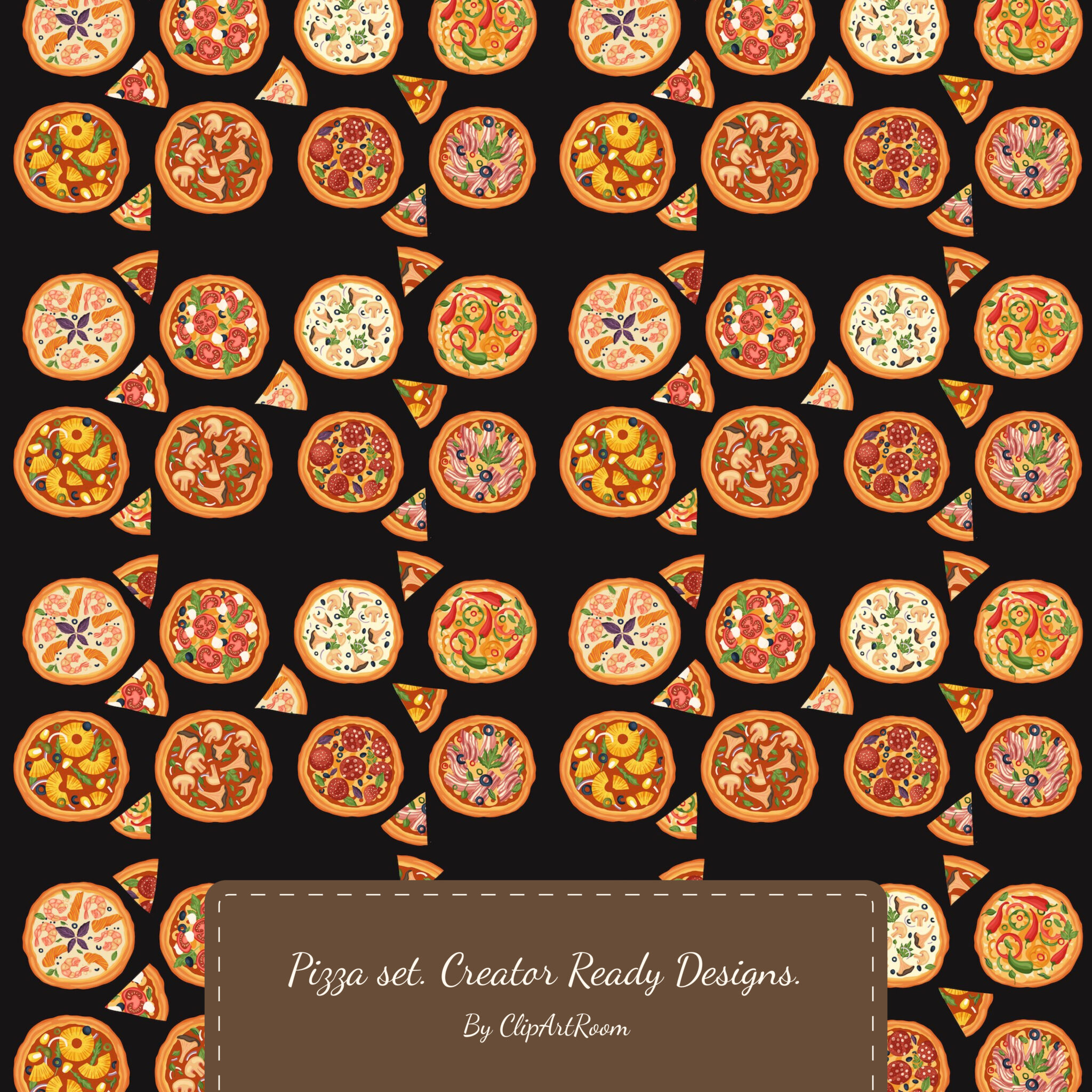 Pizza Set. Creator Ready Designs. – MasterBundles