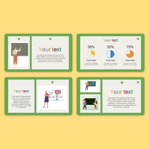 Powerpoint Chalkboard Theme – MasterBundles